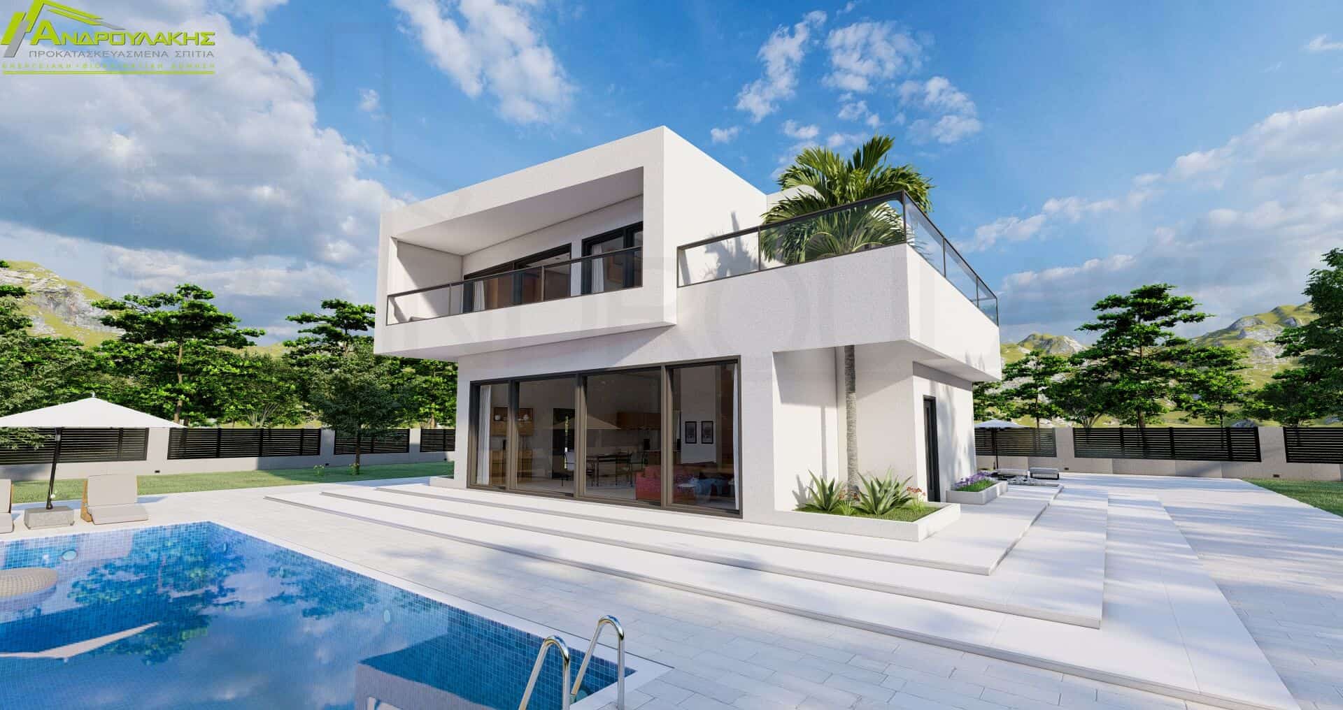 Διώροφη Κατοικία 150 τ.μ. - Προκατασκευασμένα σπίτια | Προκατ | Ανδρουλάκης