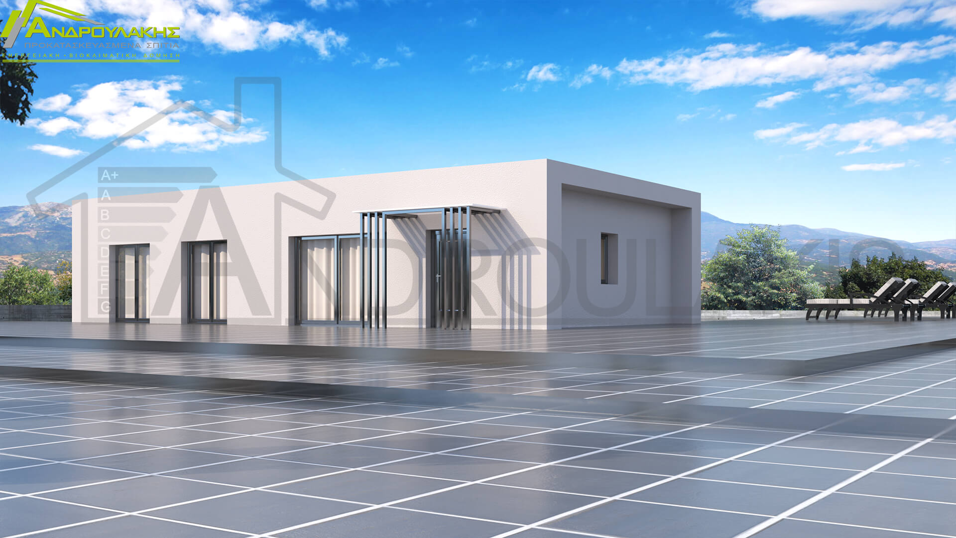 Ισόγεια Κατοικία 112 τ.μ. - Προκατασκευασμένα σπίτια | Προκατ | Ανδρουλάκης