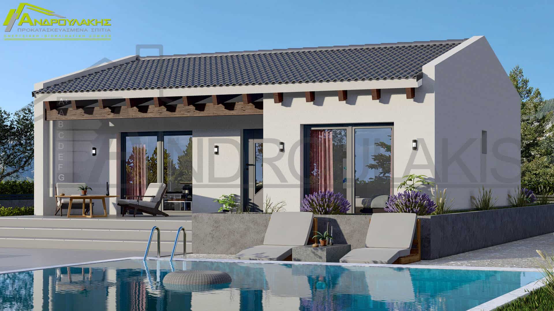 Ισόγεια Κατοικία 65 τ.μ. - Προκατασκευασμένα σπίτια | Προκατ | Ανδρουλάκης