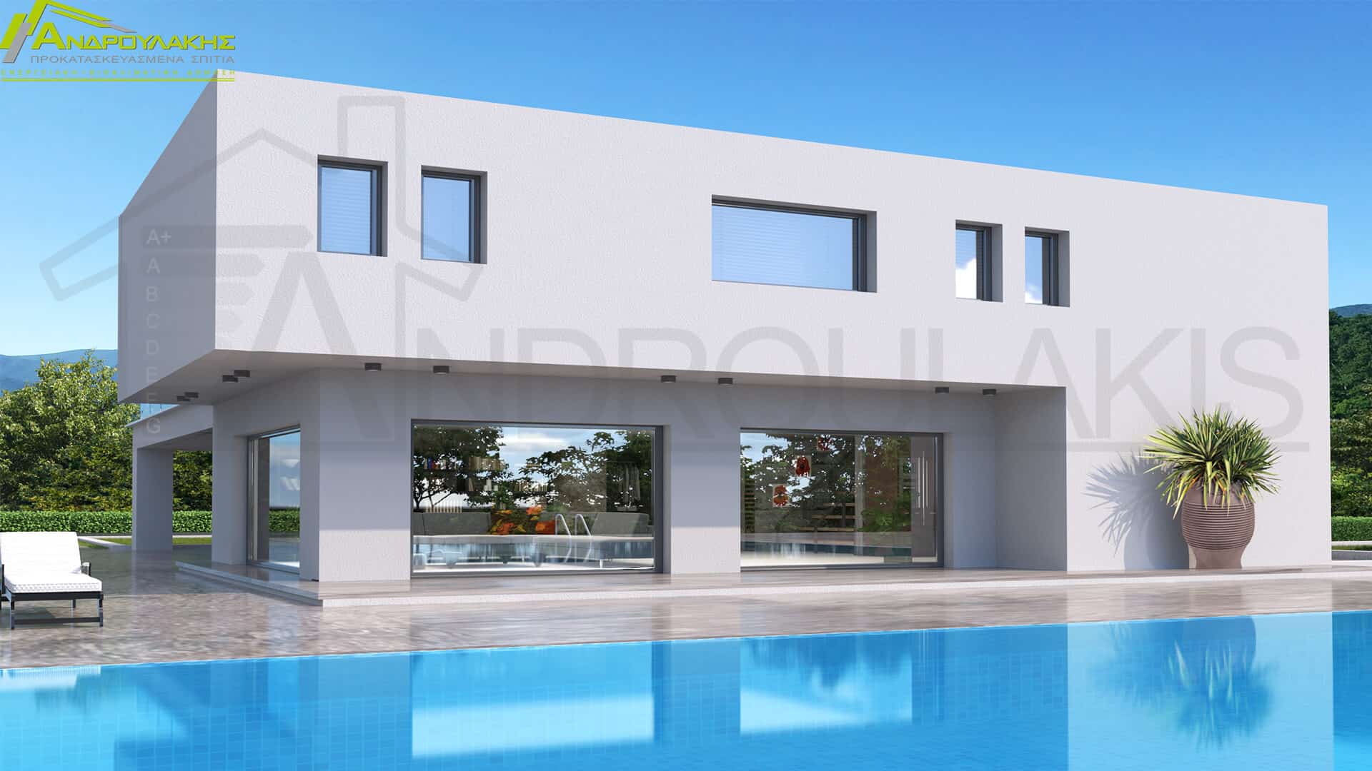 Διώροφη Κατοικία 124 τ.μ. - Προκατασκευασμένα σπίτια | Προκατ | Ανδρουλάκης