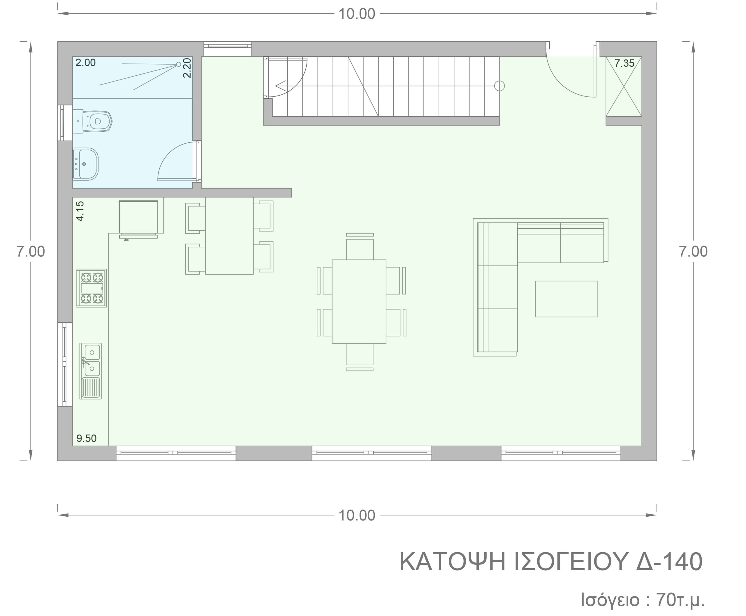 Διώροφη Κατοικία 140 τ.μ. - Προκατασκευασμένα σπίτια | Προκατ | Ανδρουλάκης
