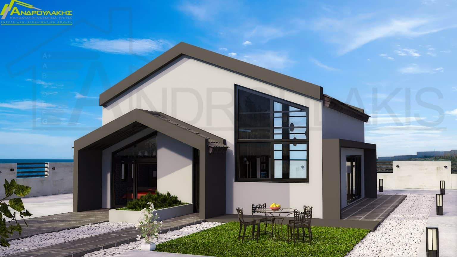 Ισόγεια Κατοικία Με Σοφίτα 100 τ.μ. - Προκατασκευασμένα σπίτια | Προκατ ...