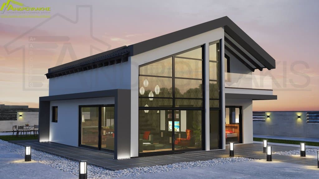 Ισόγεια Κατοικία Με Σοφίτα 100 τ.μ. - Προκατασκευασμένα σπίτια | Προκατ ...