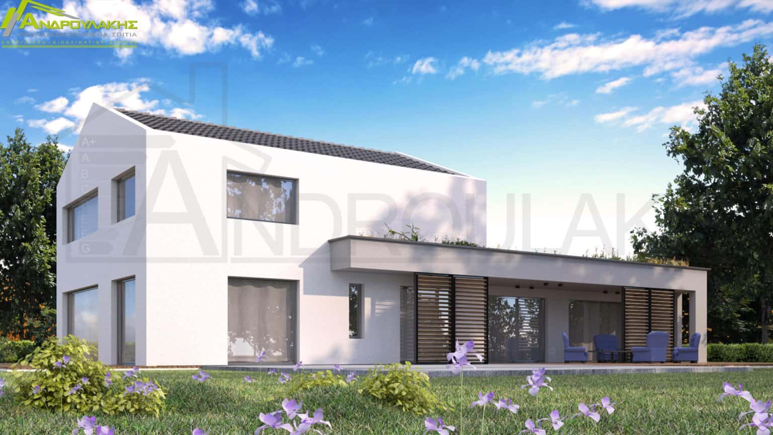 Διώροφη Κατοικία 174 τ.μ. - Προκατασκευασμένα σπίτια | Προκατ | Ανδρουλάκης