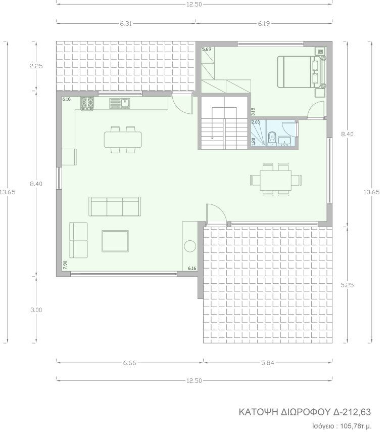 Διώροφη Κατοικία 212 τ.μ. - Προκατασκευασμένα σπίτια | Προκατ | Ανδρουλάκης