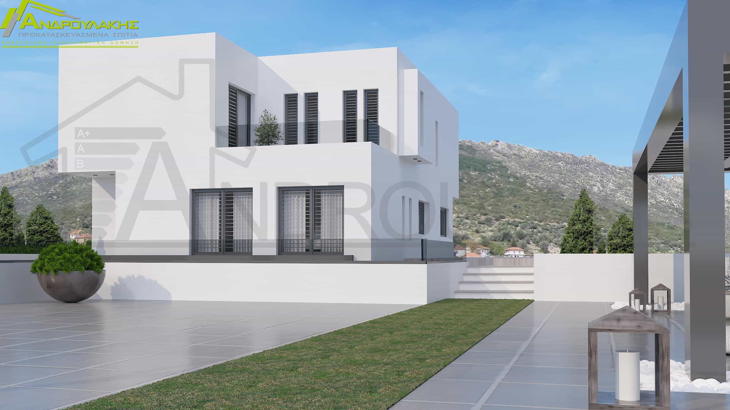 Διώροφη Κατοικία 216 τ.μ. - Προκατασκευασμένα σπίτια | Προκατ | Ανδρουλάκης