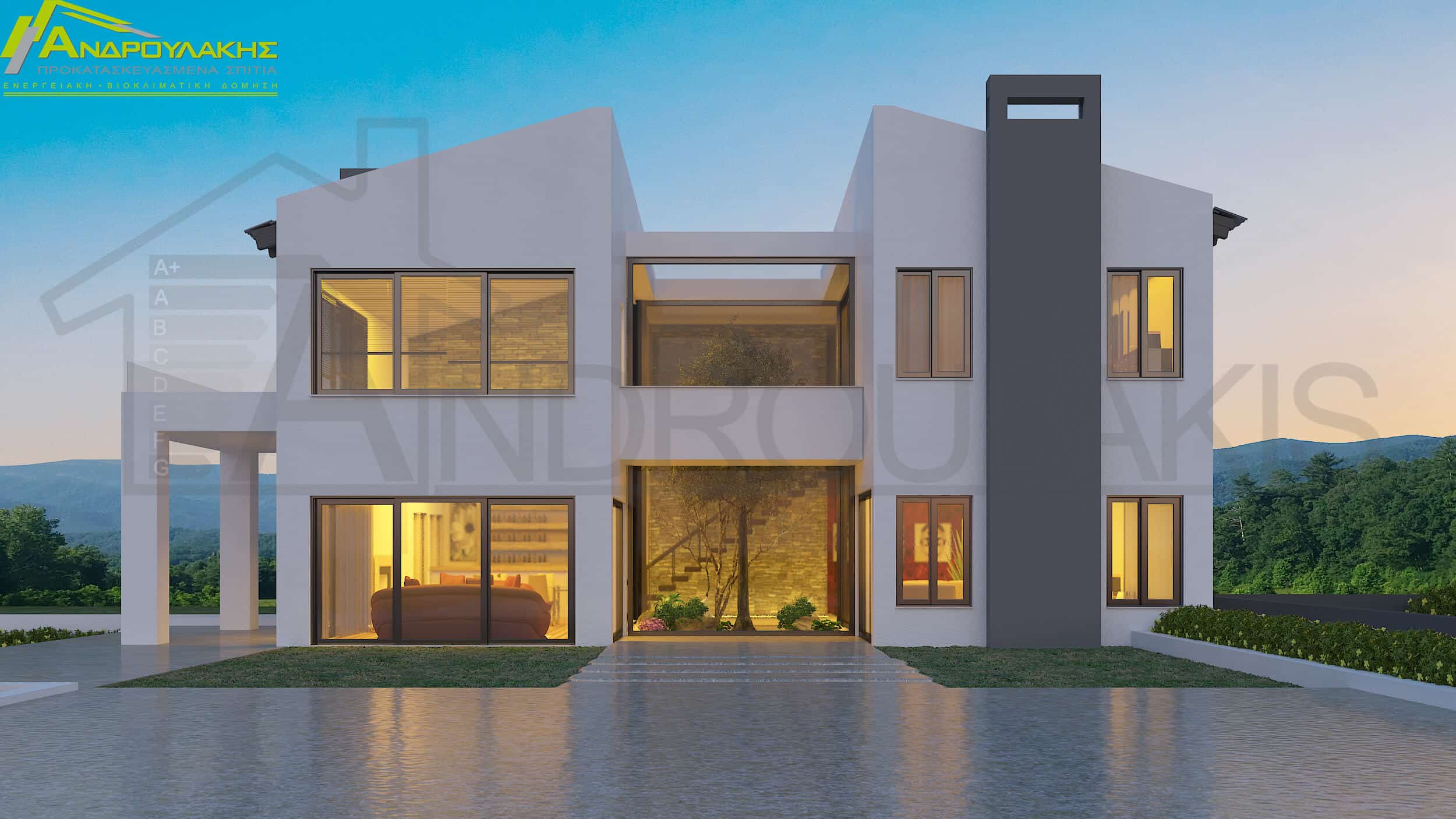 Διώροφη Κατοικία 241 τ.μ. - Προκατασκευασμένα σπίτια | Προκατ | Ανδρουλάκης