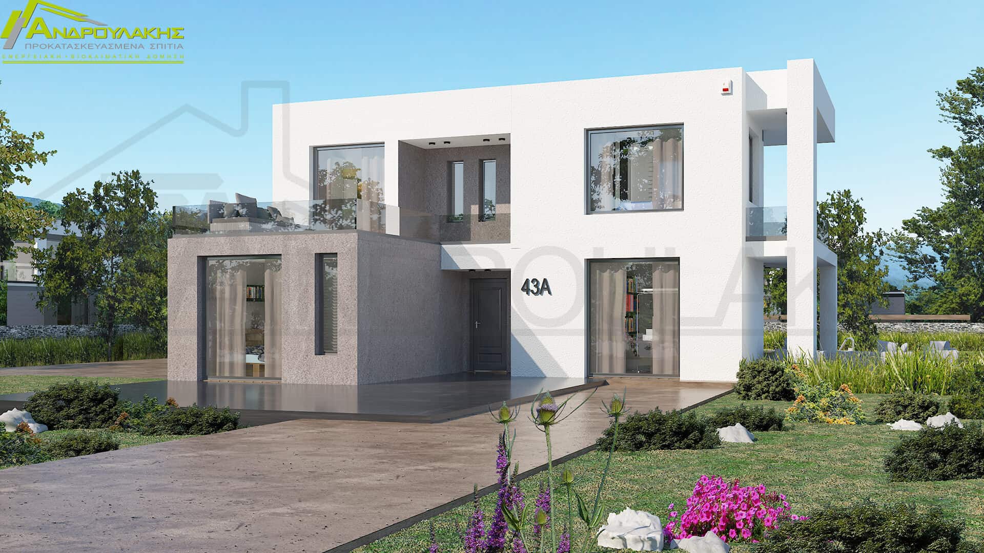 Διώροφη Κατοικία 144 τ.μ. - Προκατασκευασμένα σπίτια | Προκατ | Ανδρουλάκης