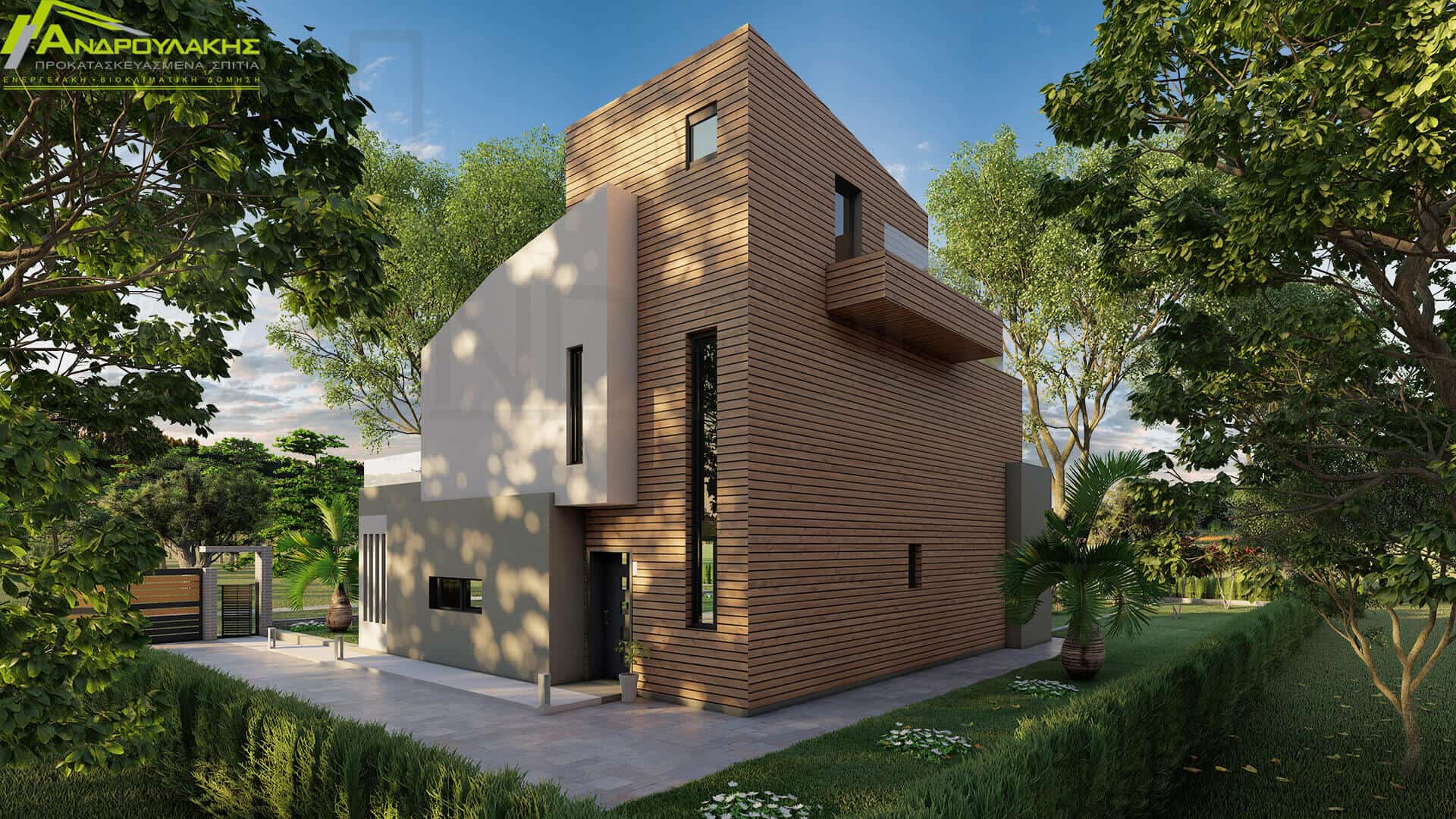 Διώροφη Κατοικία Με Σοφίτα 160 τ.μ. - Προκατασκευασμένα σπίτια | Προκατ ...