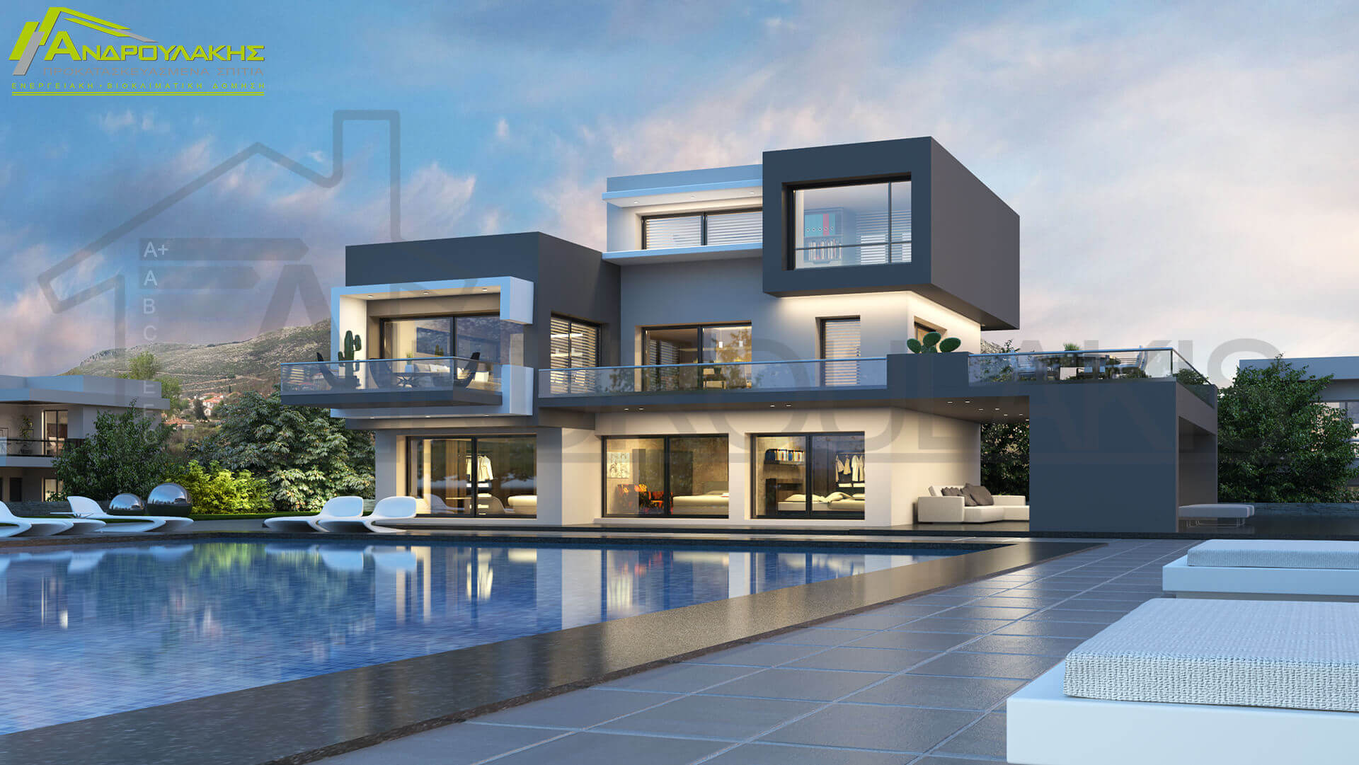 Διώροφη Κατοικία Με Σοφιτα 189 τ.μ. - Προκατασκευασμένα σπίτια | Προκατ ...