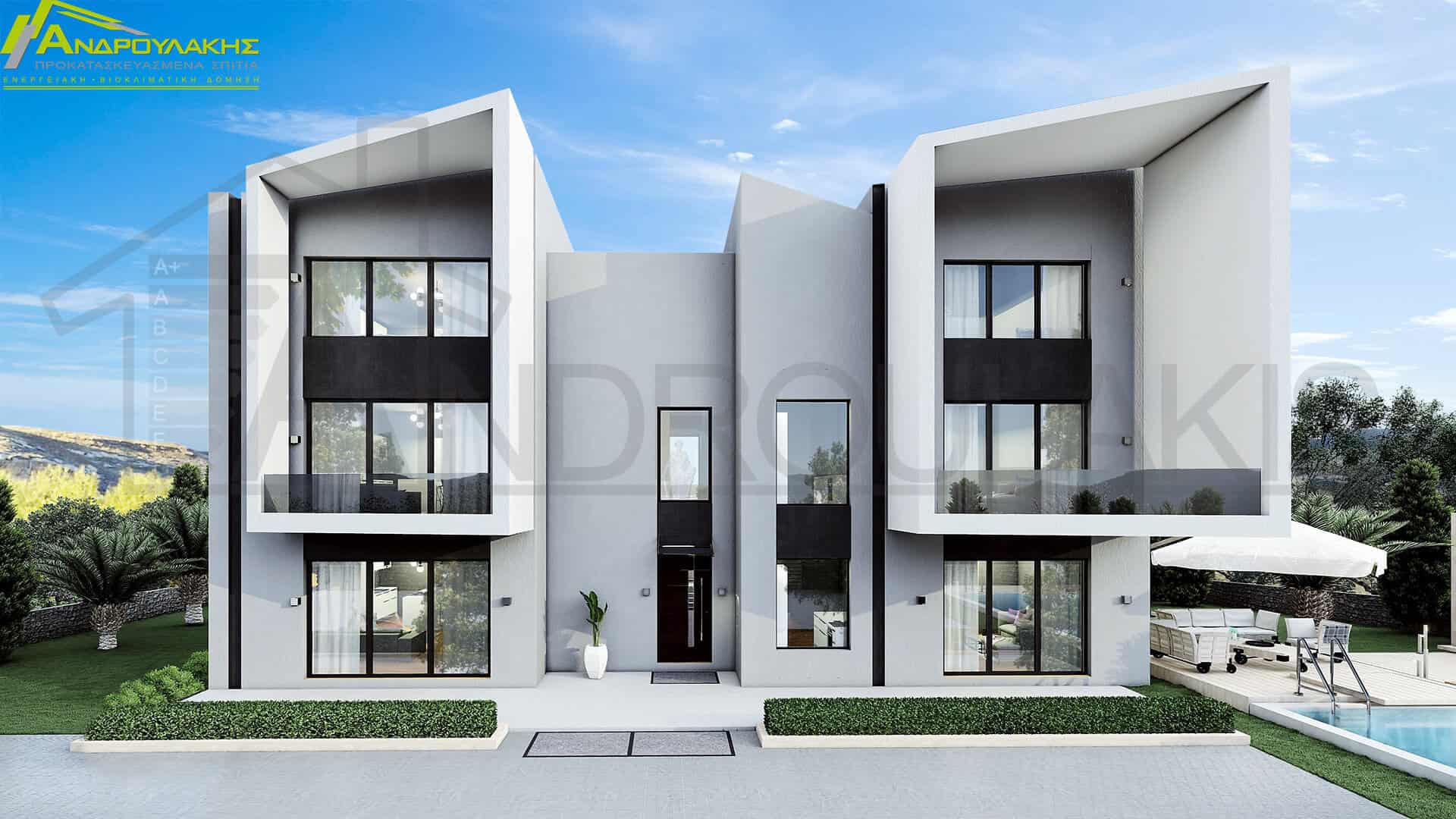 Διώροφη Κατοικία Με Σοφίτα 667 τ.μ. - Προκατασκευασμένα σπίτια | Προκατ ...