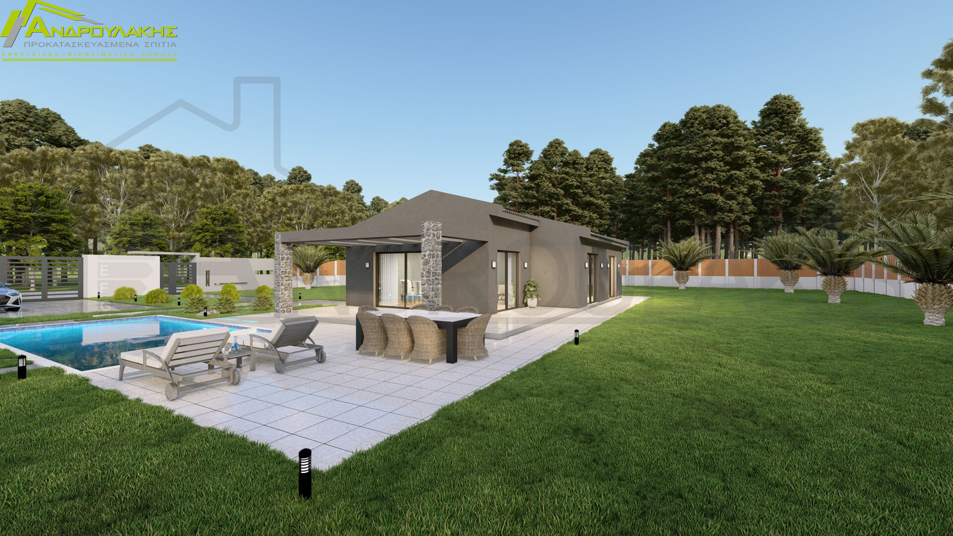 Ισόγεια Κατοικία 81 τ.μ. - Προκατασκευασμένα σπίτια | Προκατ | Ανδρουλάκης