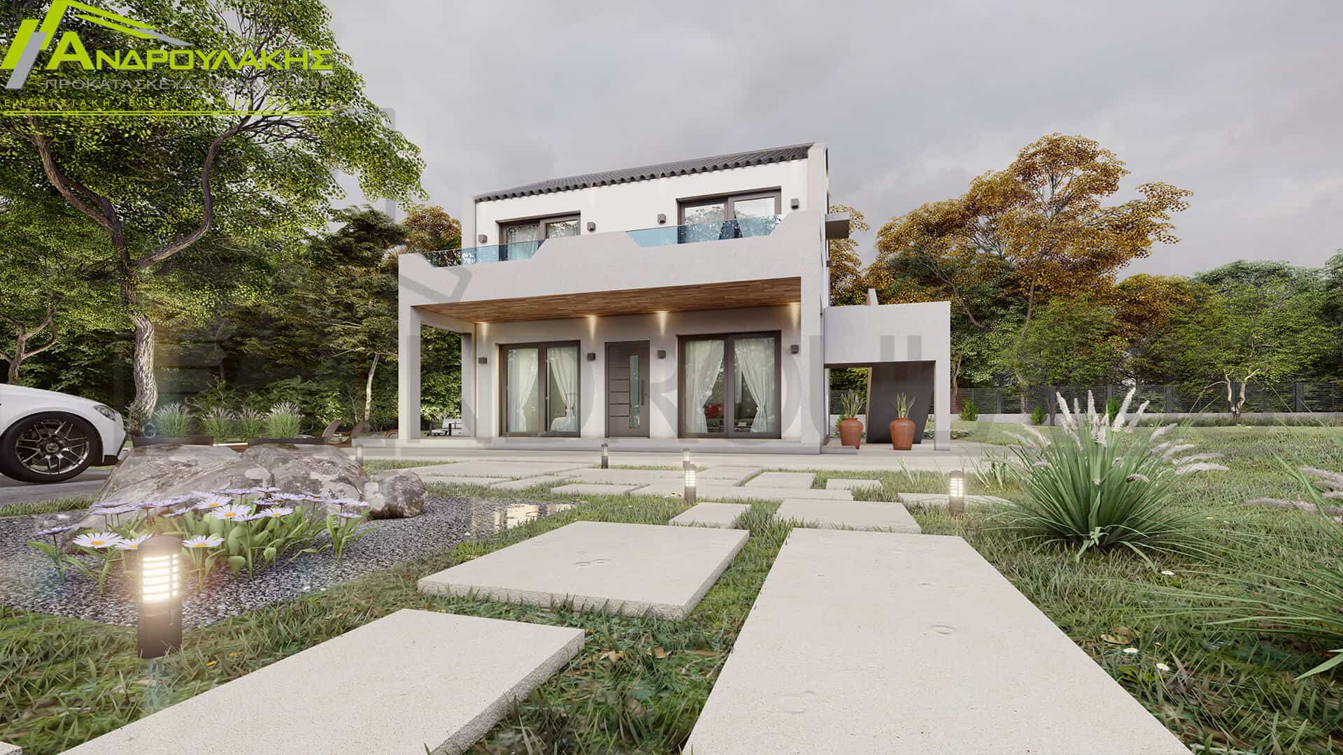 Διώροφη Κατοικία 122 τ.μ. - Προκατασκευασμένα σπίτια | Προκατ | Ανδρουλάκης