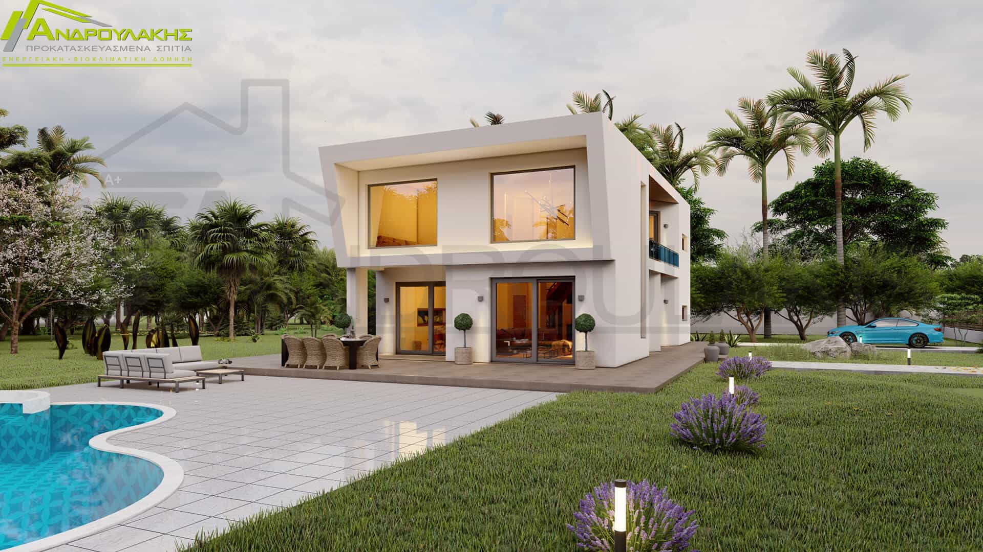 Διώροφη Κατοικία 223 τ.μ. - Προκατασκευασμένα σπίτια | Προκατ | Ανδρουλάκης