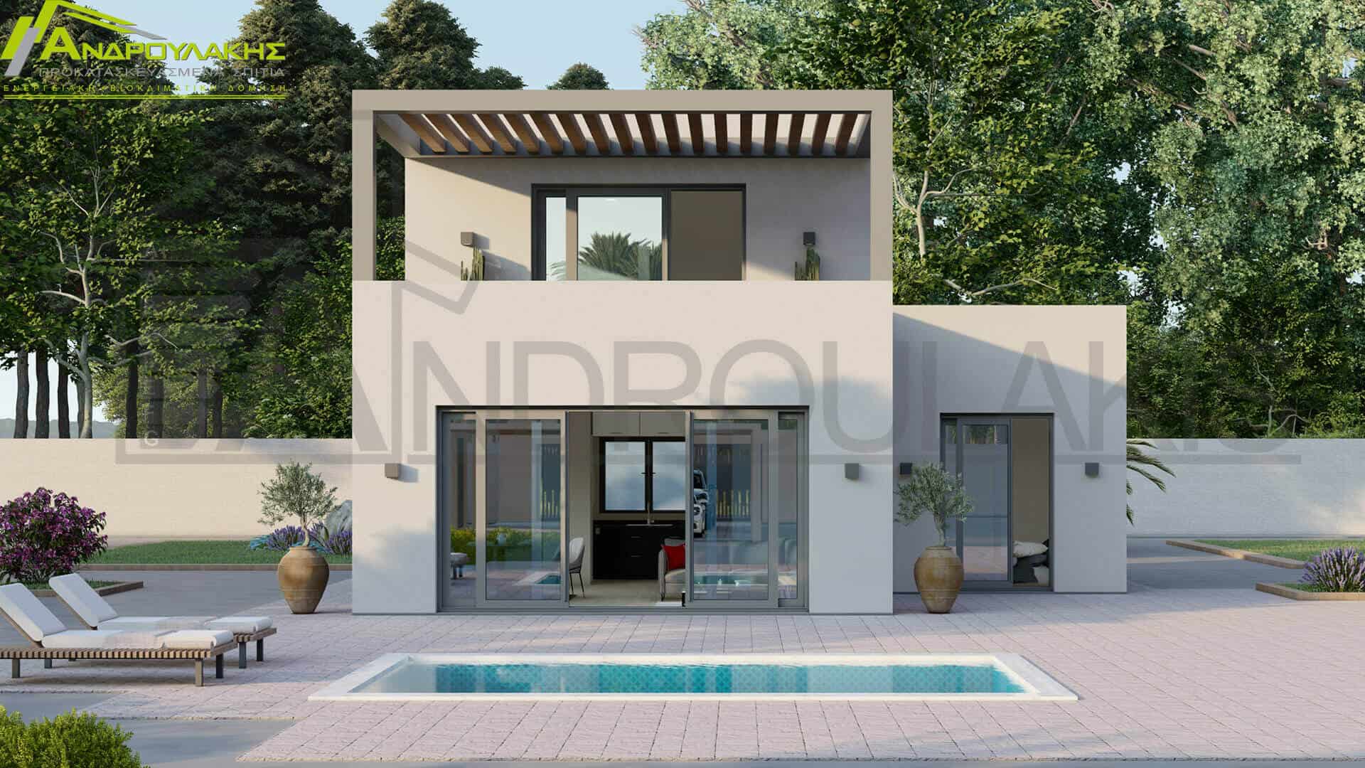 Διώροφη Κατοικία 86 τ.μ. - Προκατασκευασμένα σπίτια | Προκατ | Ανδρουλάκης