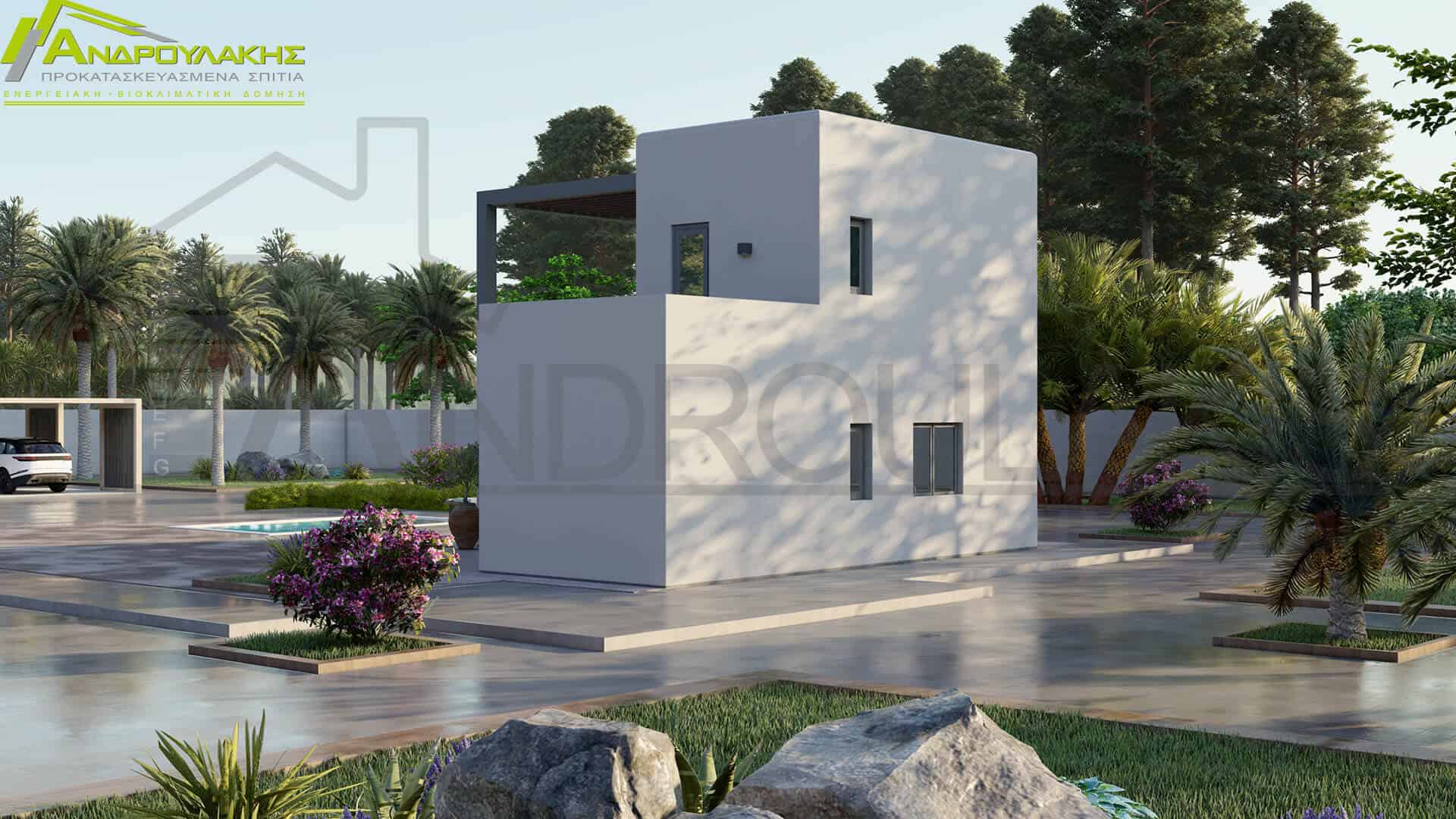 Διώροφη Κατοικία 86 τ.μ. - Προκατασκευασμένα σπίτια | Προκατ | Ανδρουλάκης