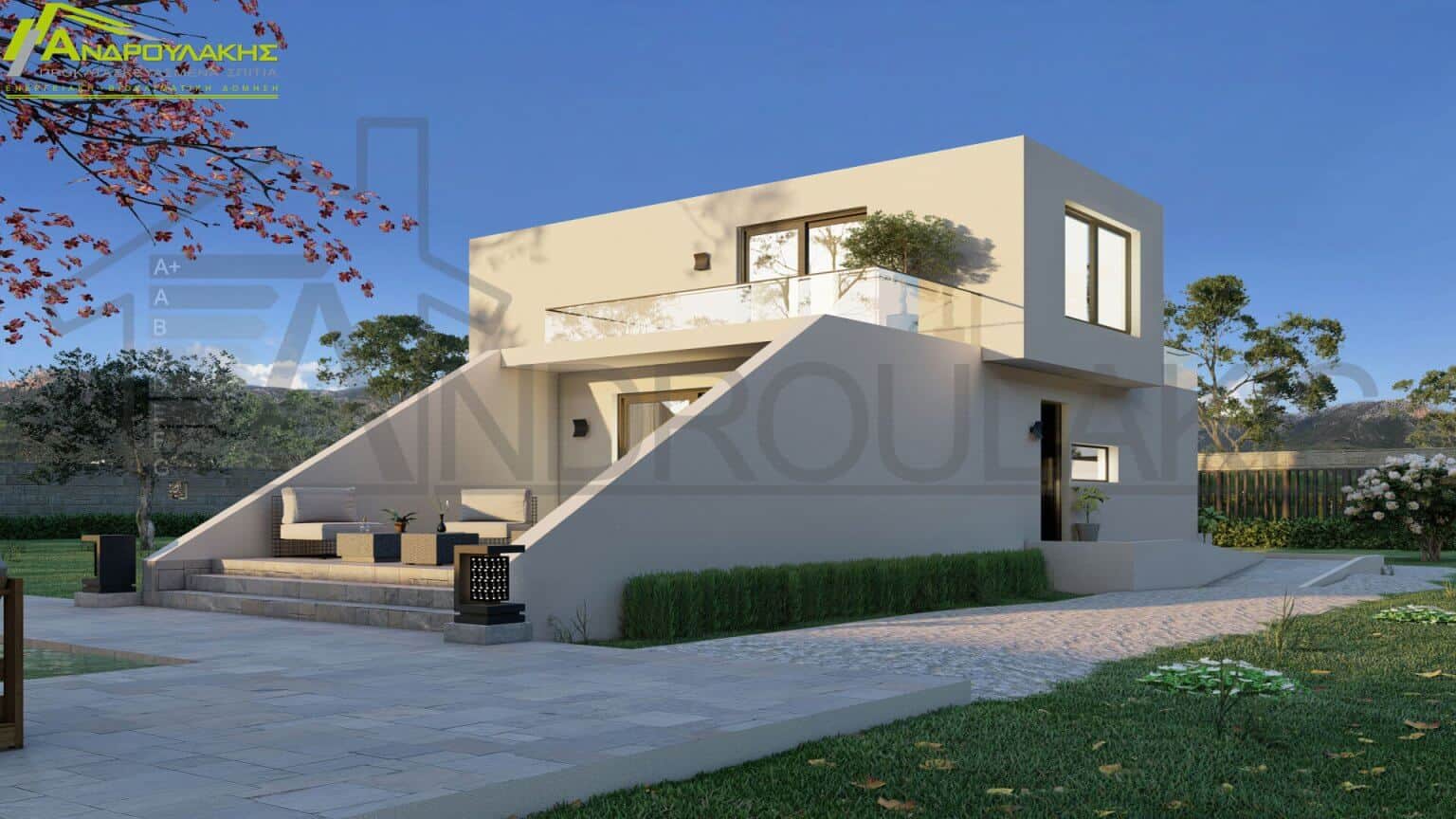 Ισόγεια Κατοικία Με Σοφίτα 100 τ.μ. - Προκατασκευασμένα σπίτια | Προκατ ...