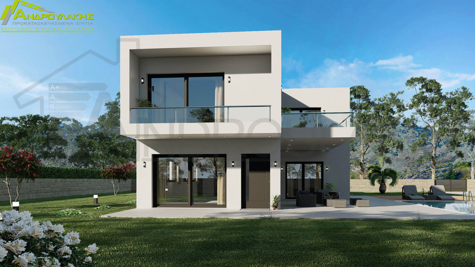 Διώροφη Κατοικία 182 τ.μ. - Προκατασκευασμένα σπίτια | Προκατ | Ανδρουλάκης