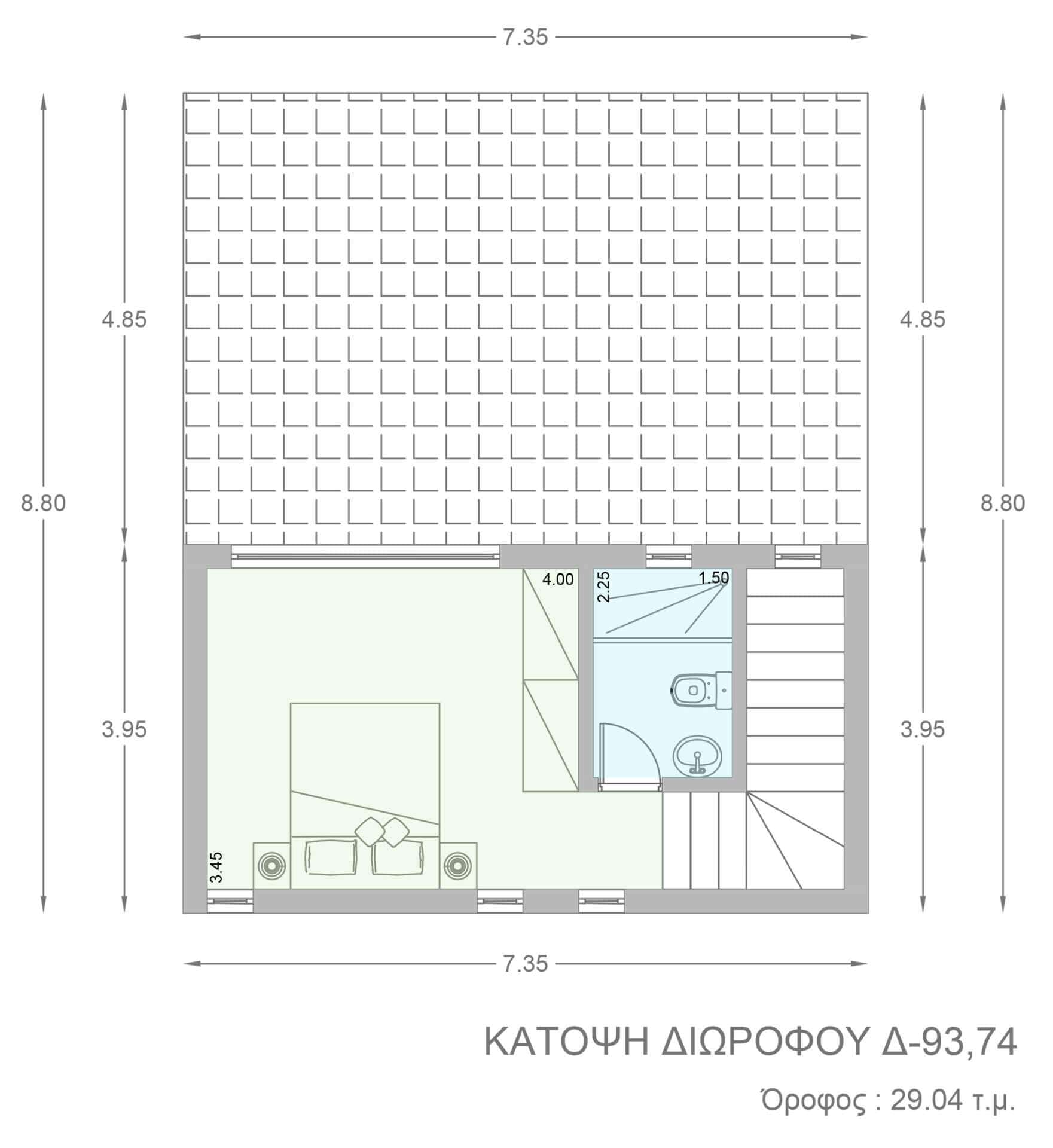 Διώροφη Κατοικία 93 τ.μ. - Προκατασκευασμένα σπίτια | Προκατ | Ανδρουλάκης