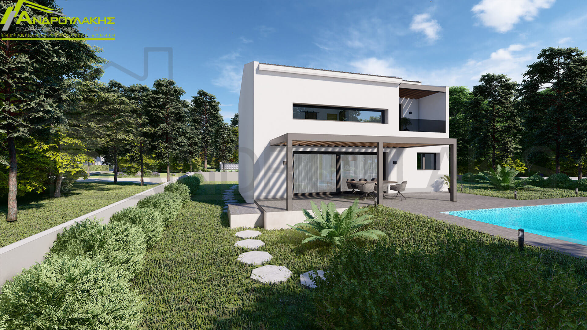 Διώροφη Κατοικία 160 τ.μ. - Προκατασκευασμένα σπίτια | Προκατ | Ανδρουλάκης