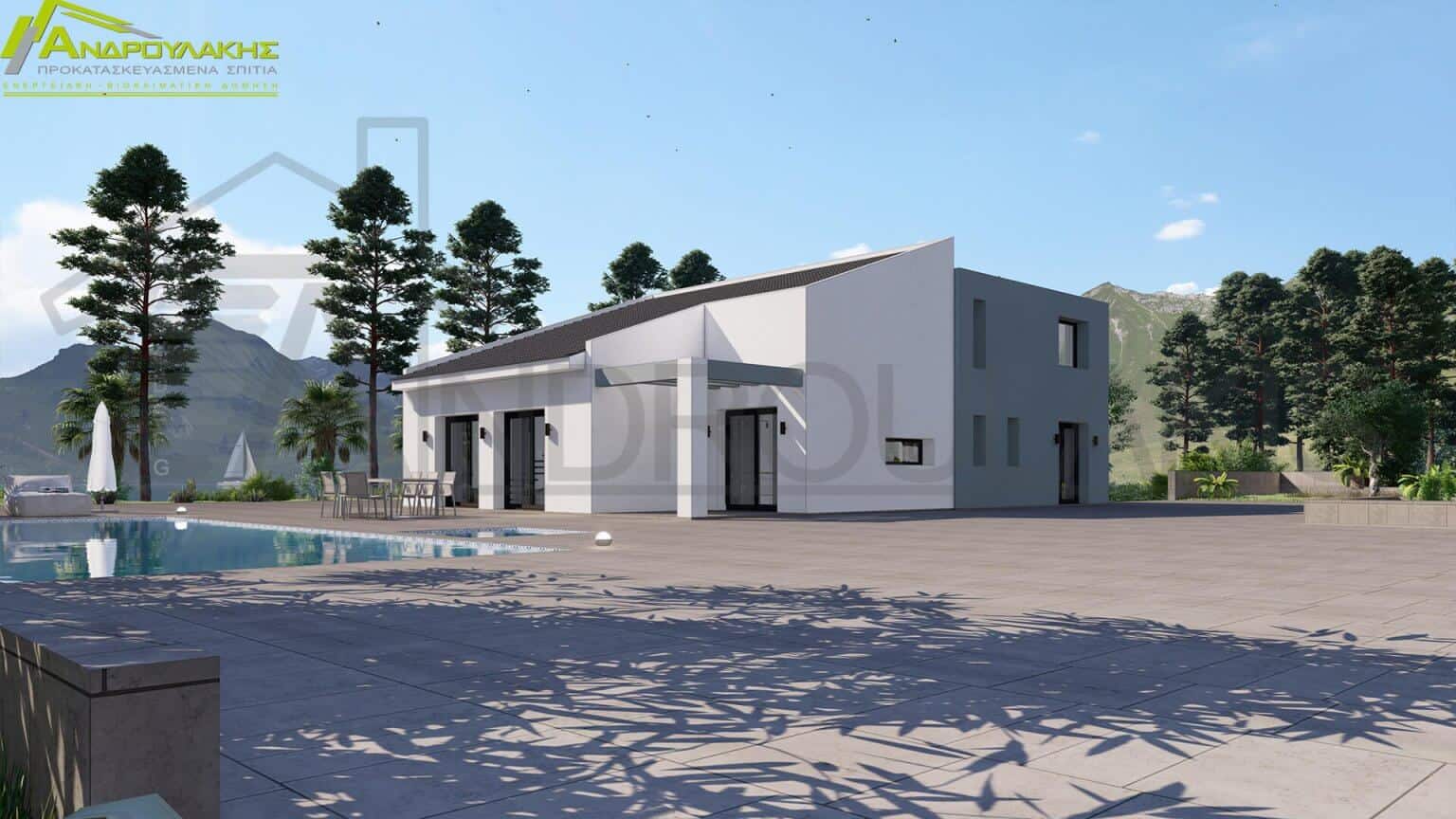 Ισόγεια Κατοικία Με Σοφίτα 224 τ.μ. - Προκατασκευασμένα σπίτια | Προκατ ...